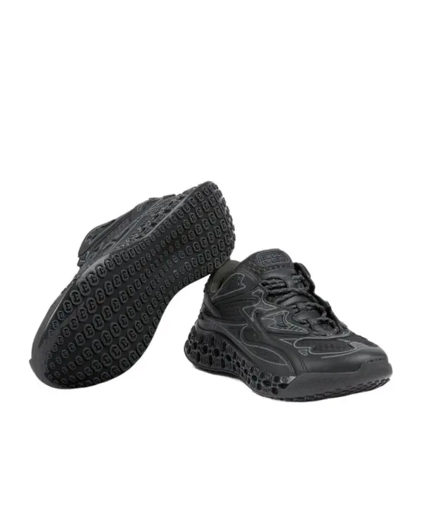 Gucci 3d Effect Interlocking G Trainers - Black