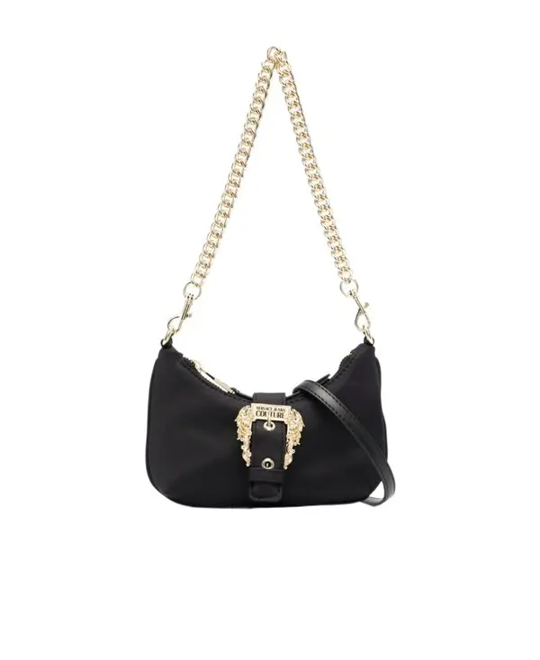 Versace Logo Buckle Shoulder Bag