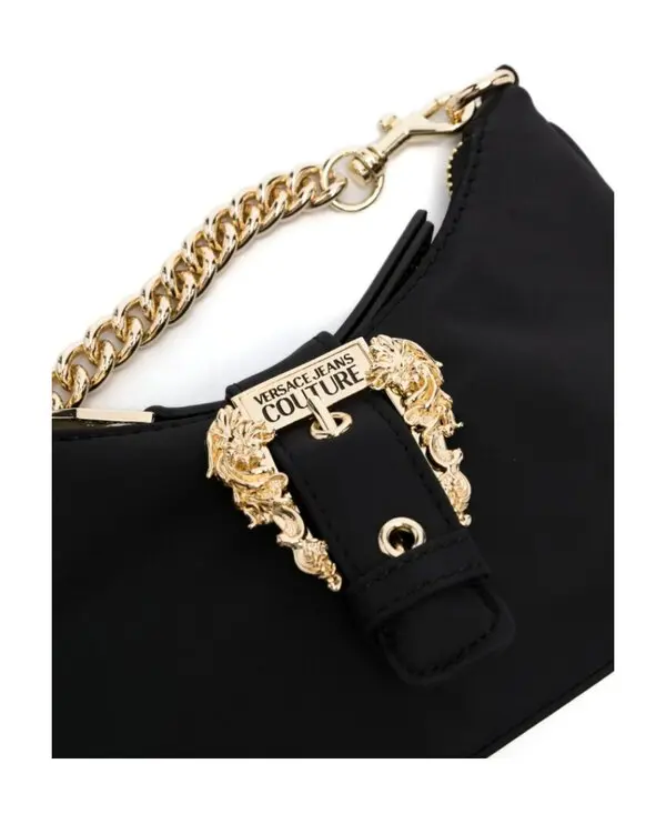 Versace Logo Buckle Shoulder Bag