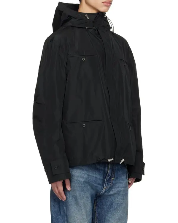 FERRAGAMO Hooded Casual Jacket - Black