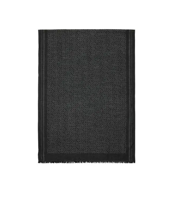 Giorgio Armani Fringed Scarf - Dark Gray