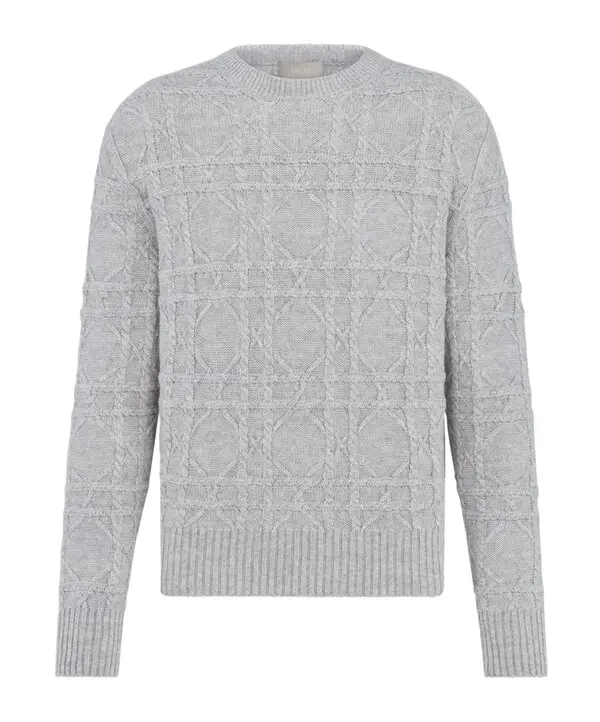 Dior Icons Cannage Jumper - Grey
