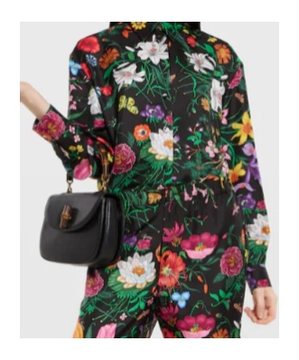Gucci Long-sleeve Twill Shirt With Flora Print - Multi-color
