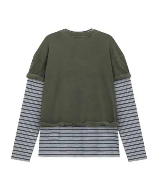 We11Done Layered Stripe Long-sleeve T-shirt