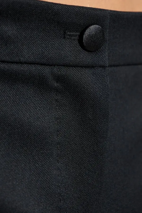 Dolce & Gabbana Wide Leg Pressed Crease Trousers