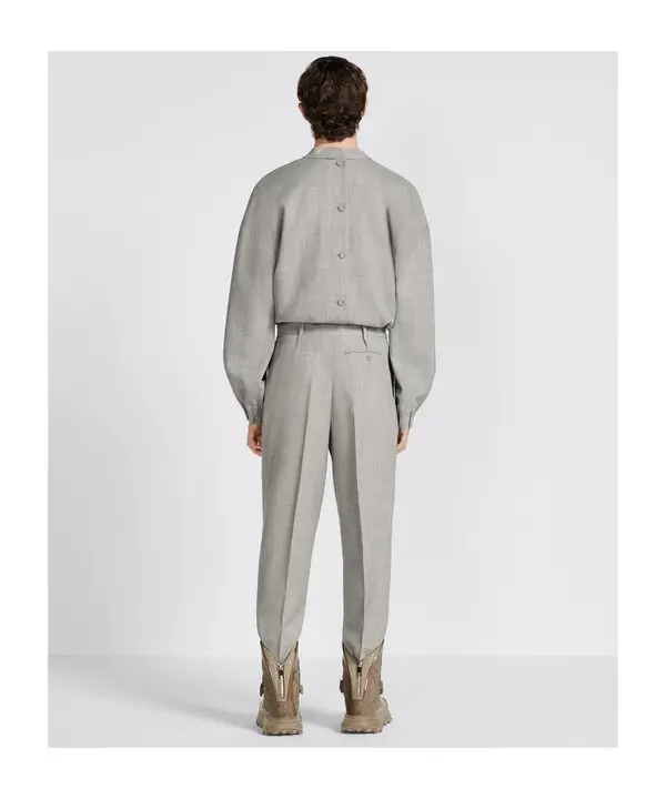 Dior Straight Leg Pleated Trousers