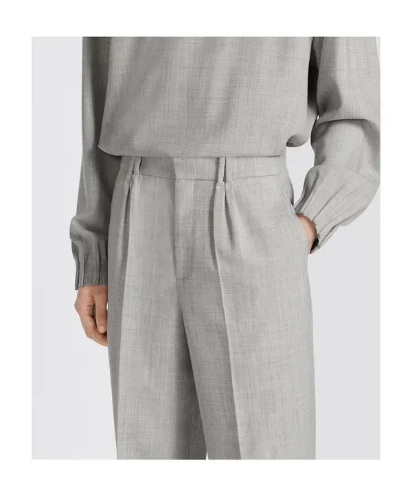 Dior Straight Leg Pleated Trousers