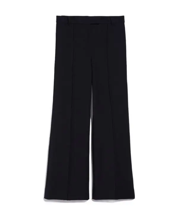 Max Mara Flared Cropped Trousers - Black