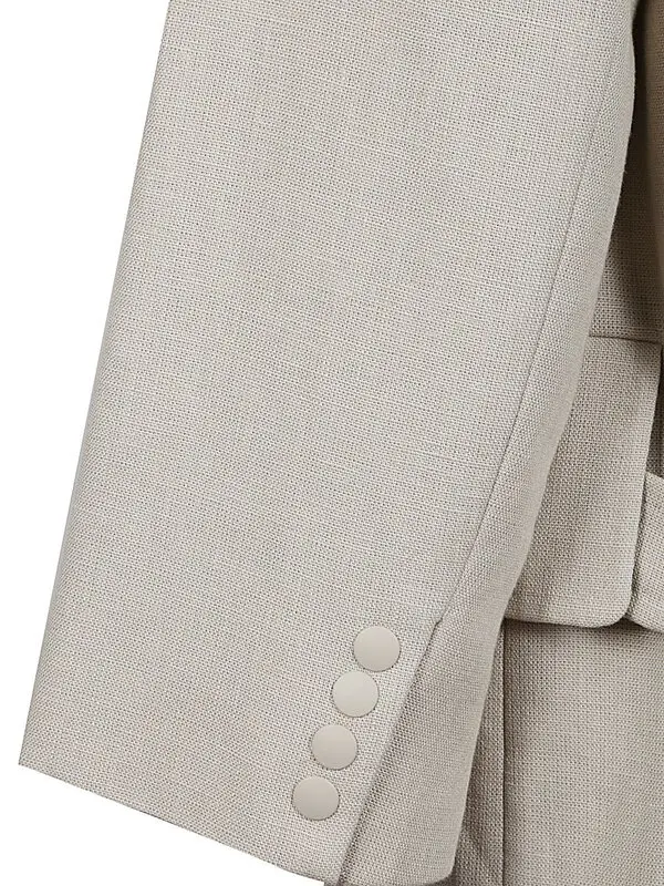 Max Mara Double-breasted Linen Coat