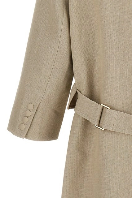 Max Mara Double-breasted Linen Coat