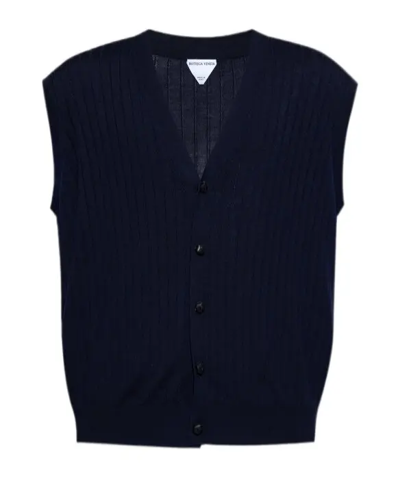 Bottega Veneta V-neck Sleeveless Knitted Gilet