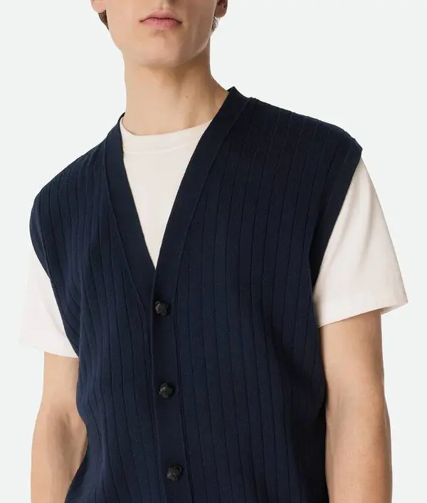 Bottega Veneta V-neck Sleeveless Knitted Gilet