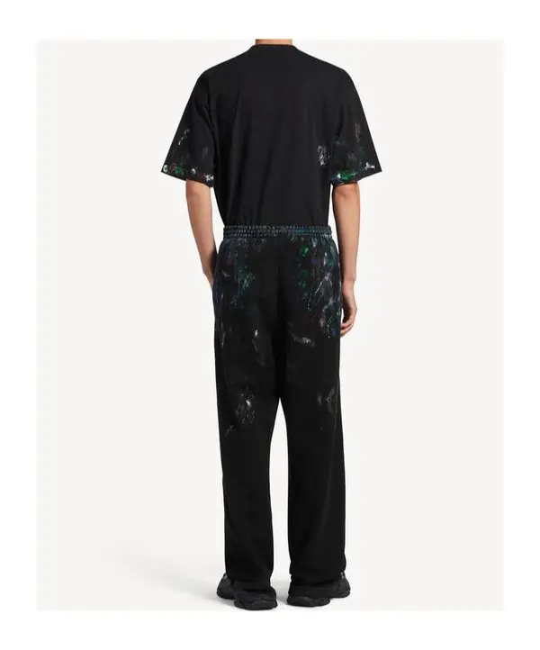Balenciaga Paint Splatter Wide-leg Trousers