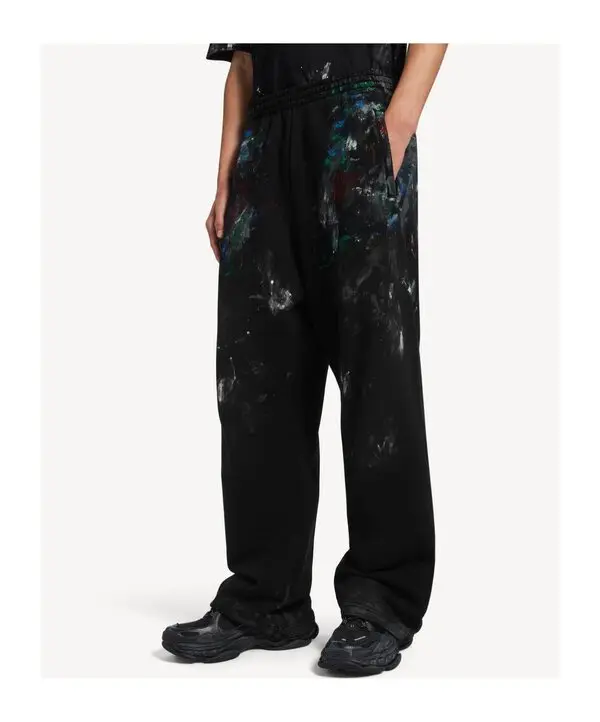 Balenciaga Paint Splatter Wide-leg Trousers