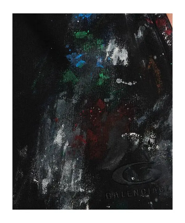Balenciaga Paint Splatter Wide-leg Trousers