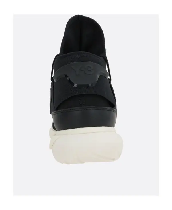 Y3 Qasa Round Toe Sneakers - Black