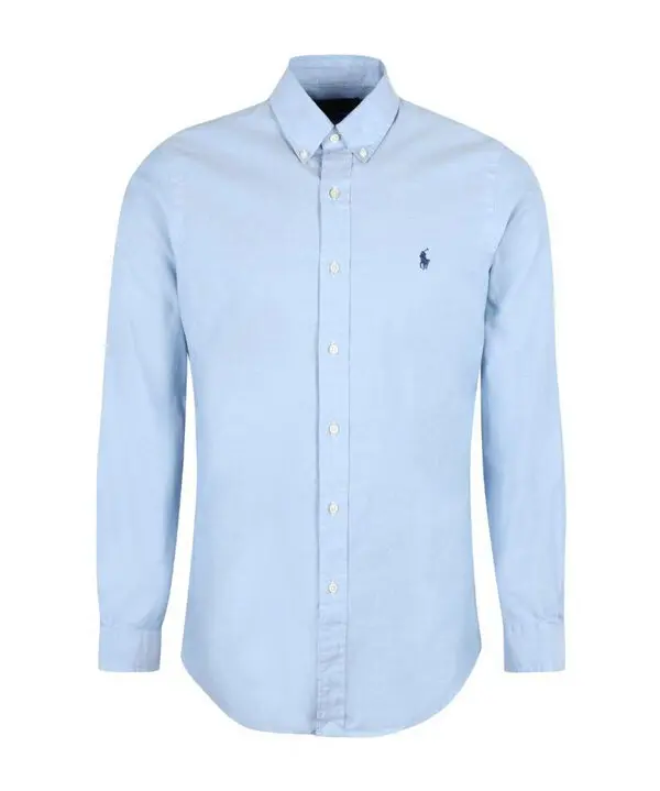 Ralph Lauren Polo Logo Embroidered Long-sleeved Shirt