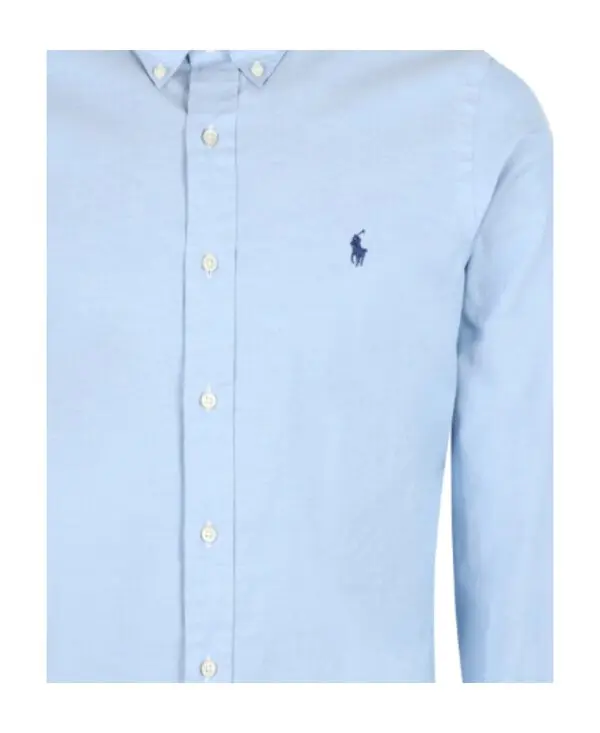 Ralph Lauren Polo Logo Embroidered Long-sleeved Shirt