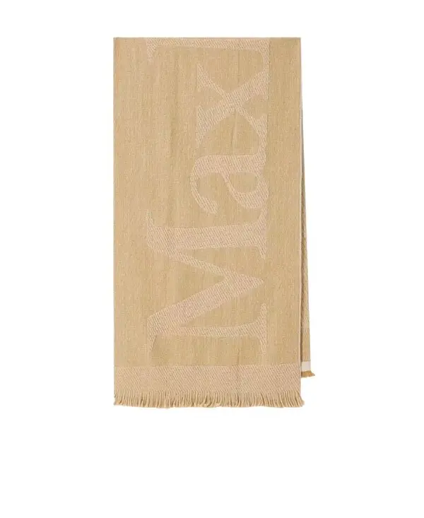 Max Mara Wool Blended Shawl - Nude