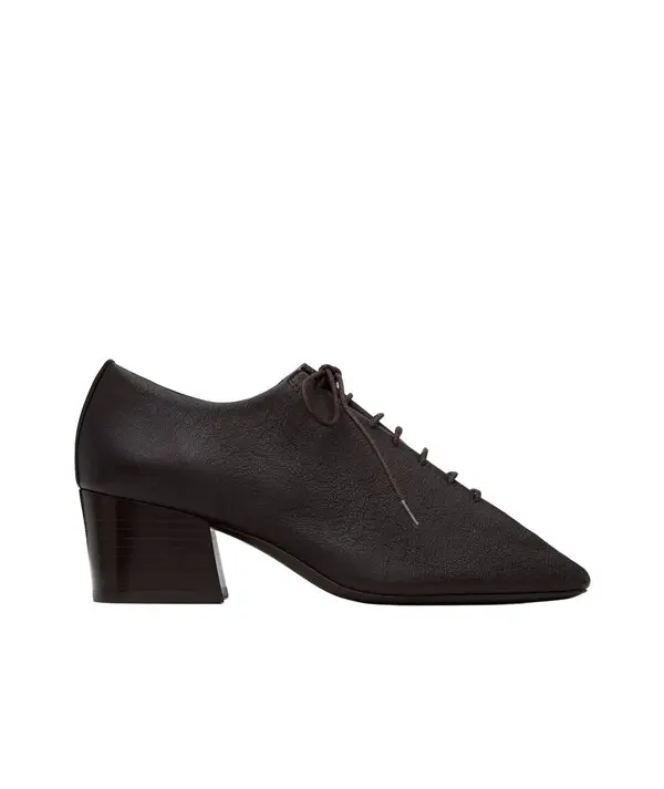 LEMAIRE Souris Leather Lace-up Derby - Dark Chocolate