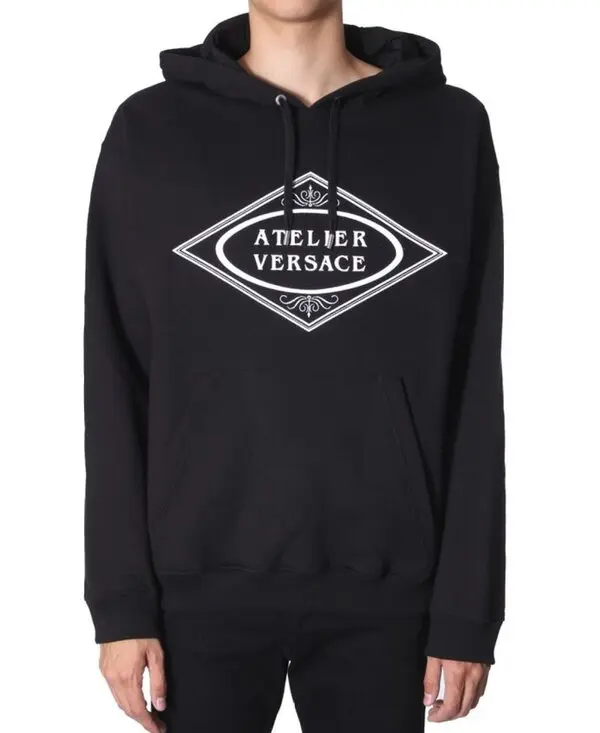 Versace Atelier Logo Print Hoodie