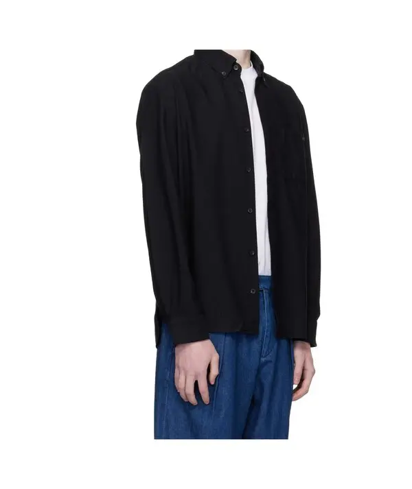 A.p.c. Logo-embroidered Long-sleeved Shirt