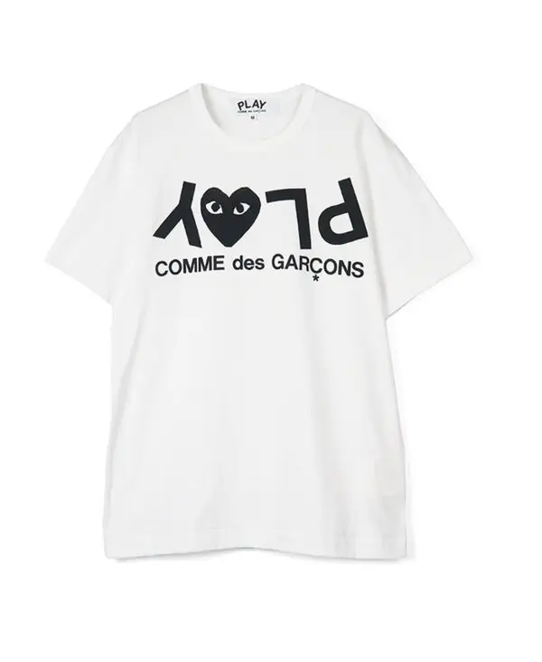 Play Comme Des Garcon Round-necked Logo T-shirt
