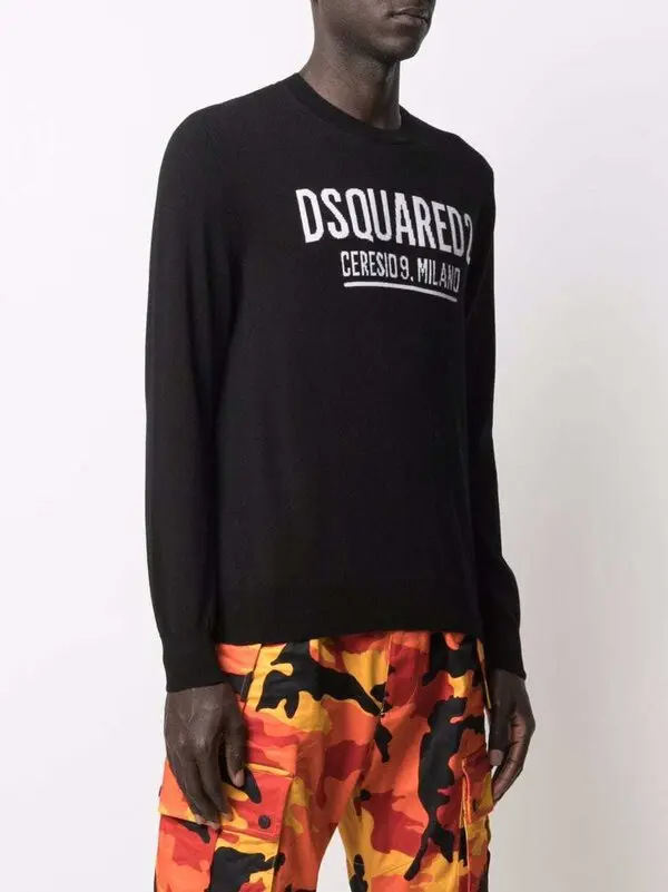 Dsquared2 Logo Intarsia Jumper