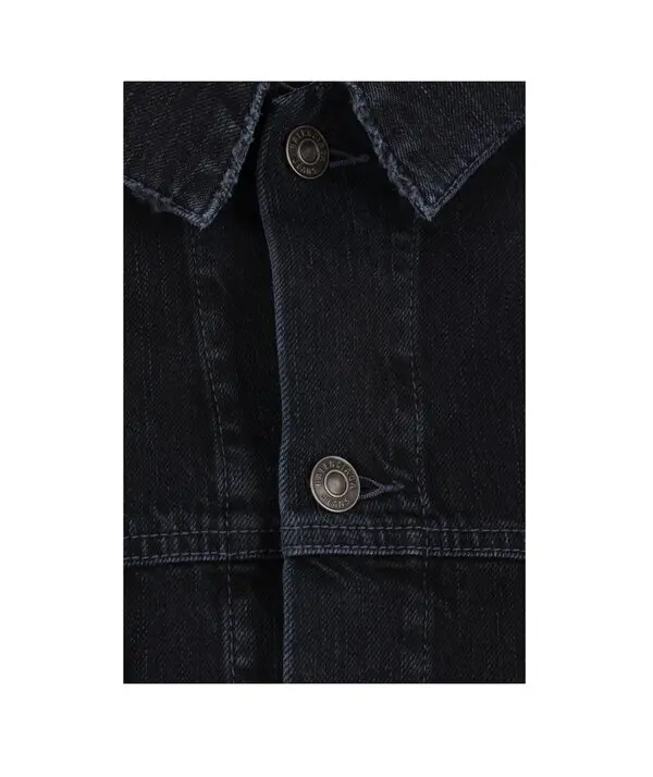 Balenciaga Faded Denim Jacket - Black