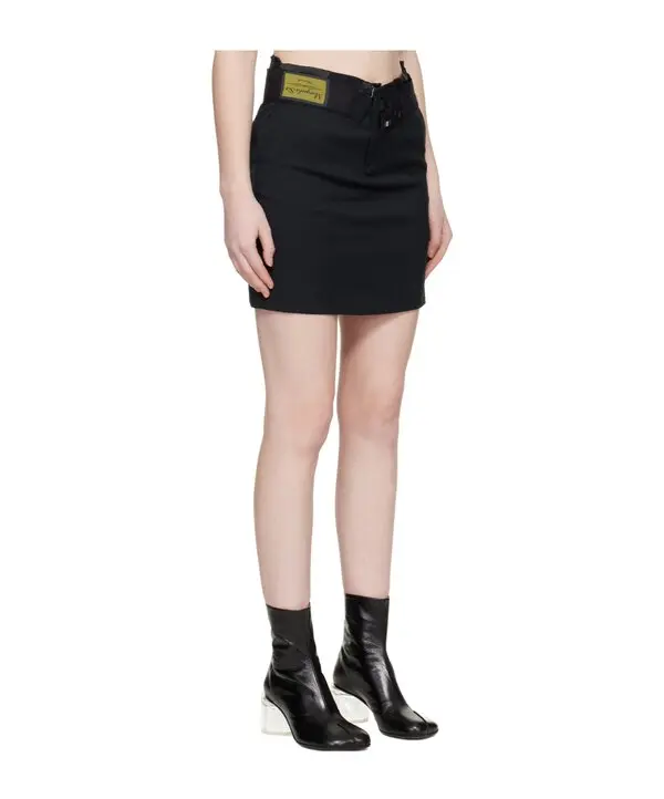 MAISON MARGIELA Mini Skirt With Faux Fold-over Belt