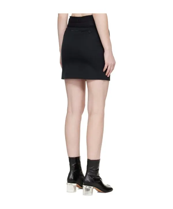 MAISON MARGIELA Mini Skirt With Faux Fold-over Belt