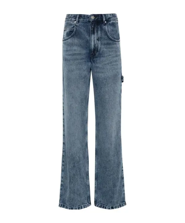 Isabel Marant Étoile By Mara' Logo Patch Wide-leg Jeans