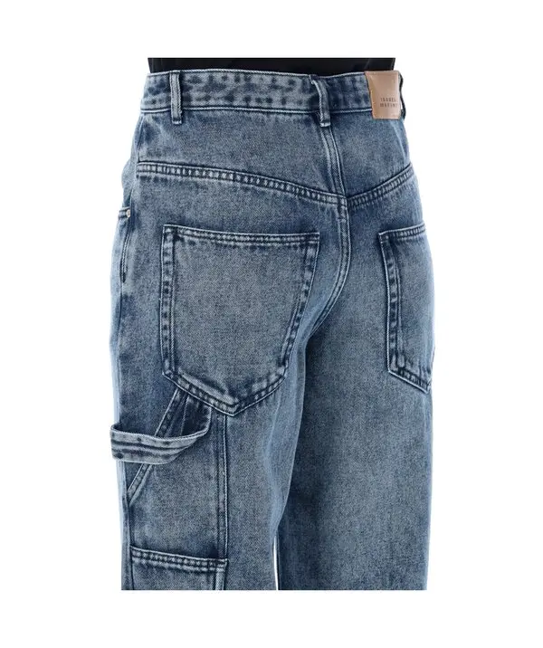 Isabel Marant Étoile By Mara' Logo Patch Wide-leg Jeans