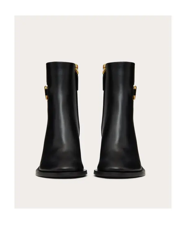 Valentino Garavani Vlogo Signature Leather Ankle Boots