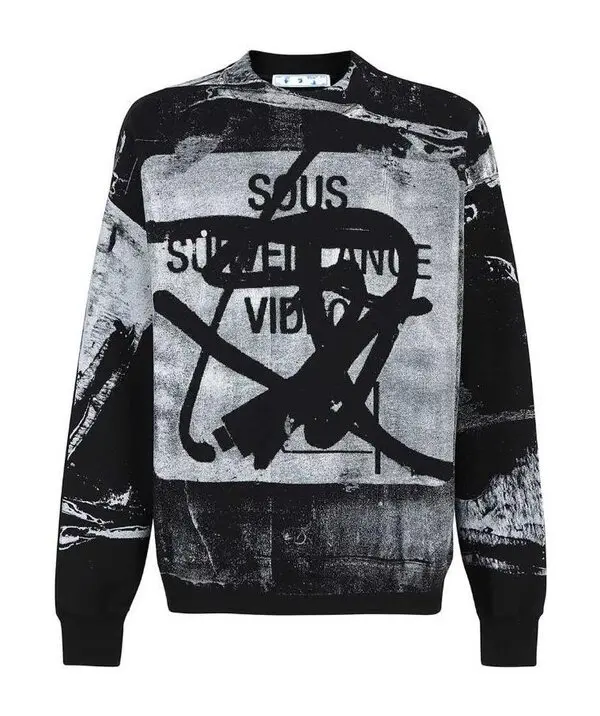 Off-White X Pablo Tomek Slogan-print Sweatshirt - Black