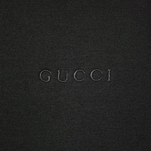Gucci Viscose Jersey Hooded Sweatshirt - Black