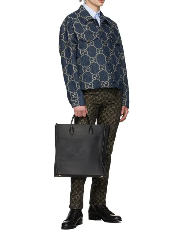 Gucci Interlocking G Pattern Denim Jacket