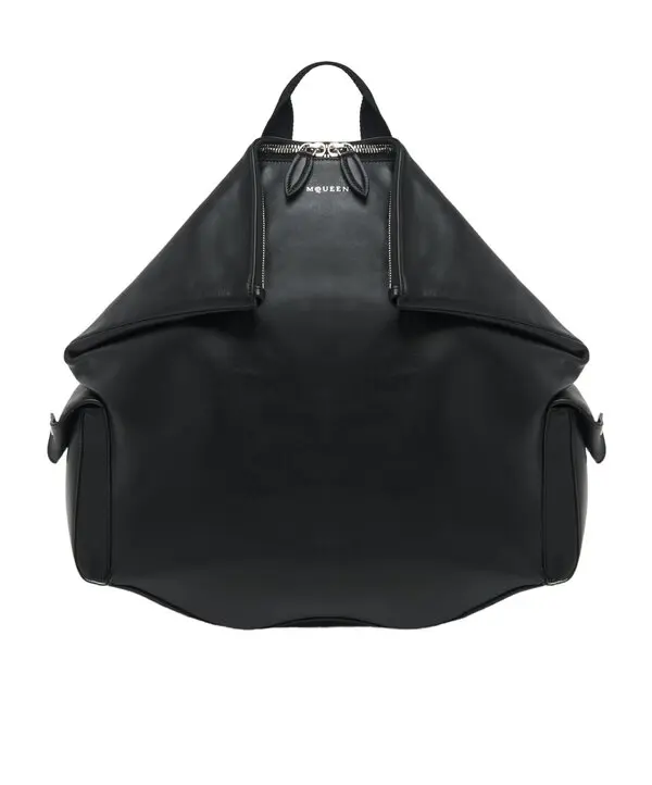 Alexander McQueen Manta Zip-top Backpack - Black