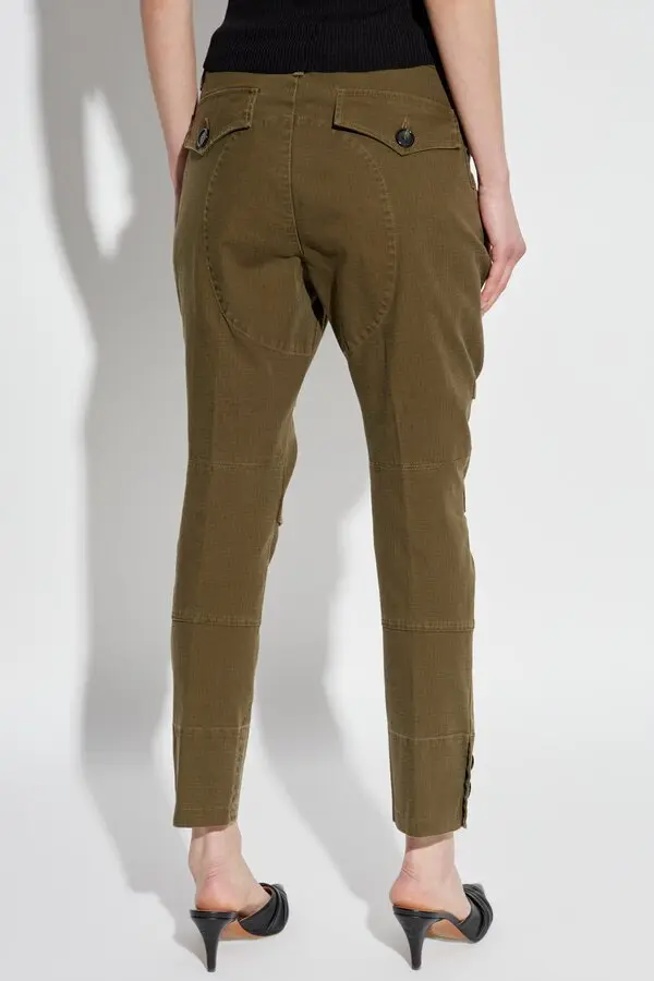Dsquared2 Tapered Leg Button-detailed Trousers