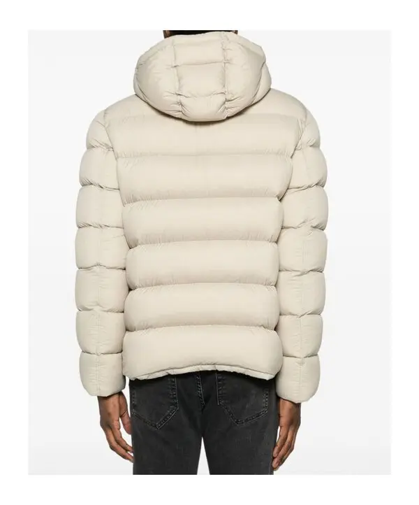 Herno Hooded Quilted Bomber Jacket - White