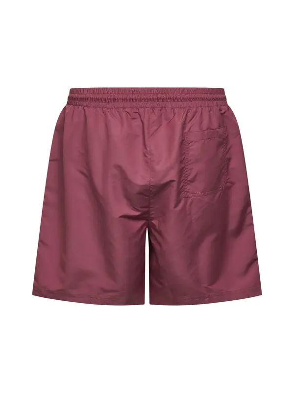 Brunello Cucinelli Logo Detailed Drawstring Swim Shorts - Coral