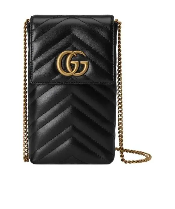 Gucci Marmont Quilted Mini Bag - Black