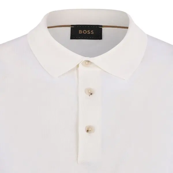Hugo Boss Collared Short-sleeved Polo Shirt - White