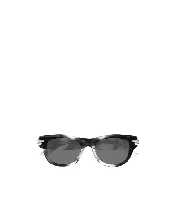 Bottega Veneta Rectangular Sunglasses - Gray