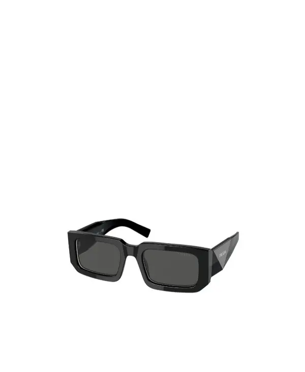 Prada Rectangular Frame Sunglasses - Black