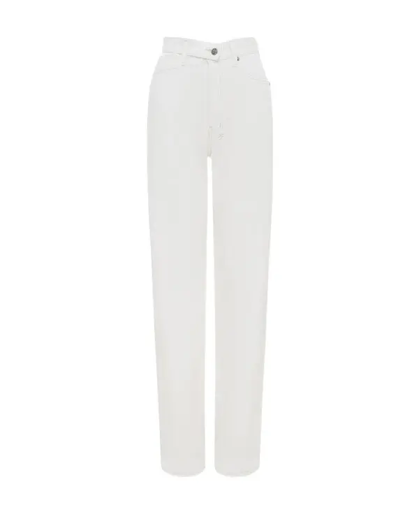 Ksubi Straight Denim Trousers - White