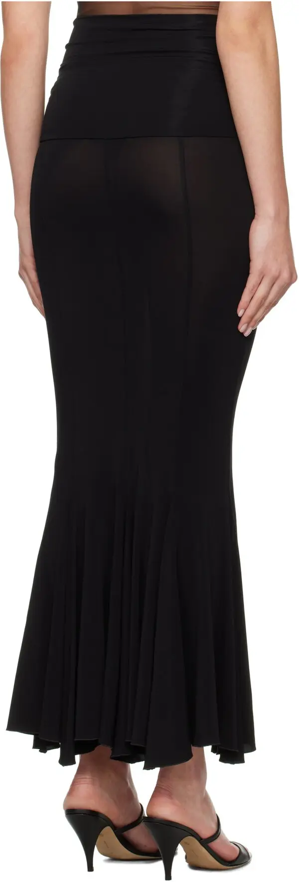 NENSI DOJAKA Yasmin Draped Skirt - Black