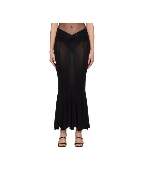 NENSI DOJAKA Yasmin" Draped Skirt - Black