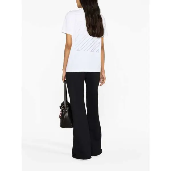 Off-White Drawstring Wide-leg Pants
