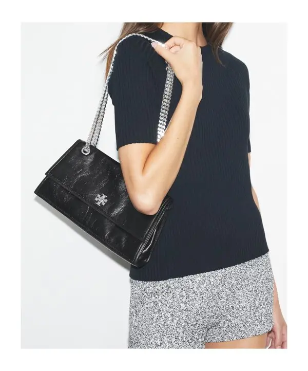 Tory Burch Kira Turnlock Shoulder Bag - Black